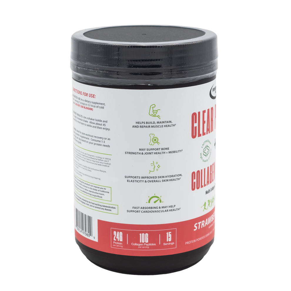 CLEAR PROTEIN + COLLAGEN PEPTIDES STRAWBERRY KIWI